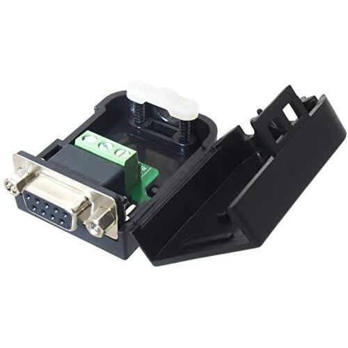オーディオファン D-SUB 9ピン メス TX+RX+GND 3端子基板 ロックナット RS232 DB9 DB-9 シリアル 通信 コネ ...