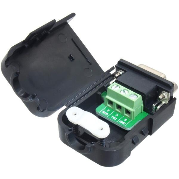 オーディオファン D-SUB 9ピン メス TX+RX+GND 3端子基板 ロックナット RS232 DB9 DB-9 シリアル 通信 コネ ...