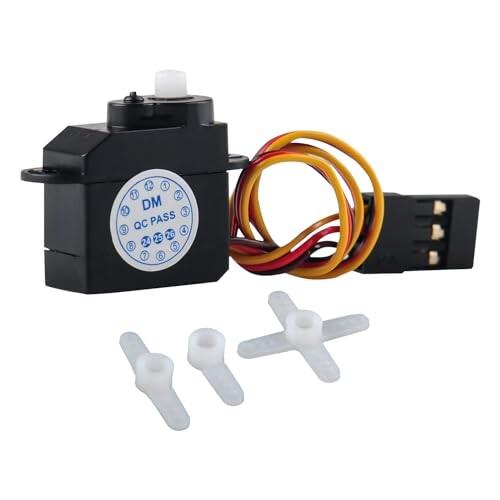 RCmall 4個 DM-S0020 2.1g ウルトラマイクロサーボコアレスモーター 2g デジタルサーボ JRコネクタ付き ...