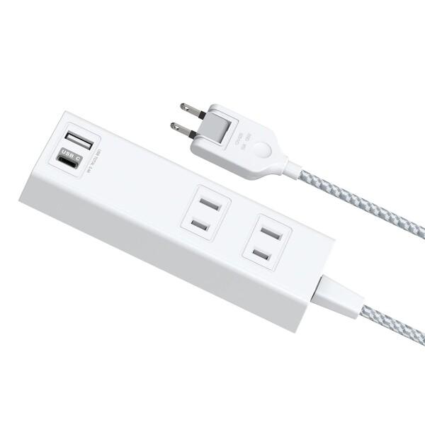 延長コード 2m 電源タップ Addtam 2AC口 2USBポート ほこりシャッター付 編みコード USBタップ 雷ガー : チャンスAA - 通販 - Yahoo!ショッピング