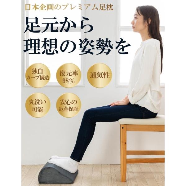HOME COCCI フットレスト オフィス デスクワーク 生産性向上 法人 足置き 足置き台 クッション むくみ軽減 : チャンスAA ...
