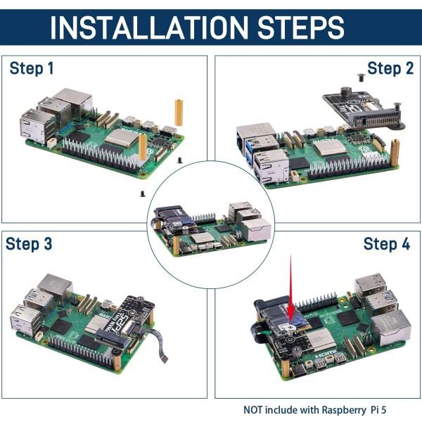GeeekPi N10 タイニー PCIe M.2 Key-M NVMe SSD ペリフェラルボード、Raspberry Pi 5用、M.2 2230および : チャンスAA - 通販 ...