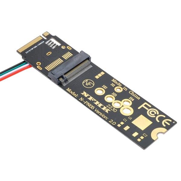NFHKワイヤレスNGFFA/E-KeyWiFiカードからM.2NGFF Key-M NVME SSDアダプター（AX200 Wifi 6 Bluetooth 5.1用 ...