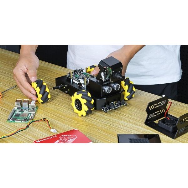 Yahboom AI視覚ロボットラズベリーパイ5車2 DOFハイビジョンカメラ付きマクナムホイール Pyth : 49074735699 : チャンスAA - 通販 - Yahoo!ショッピング