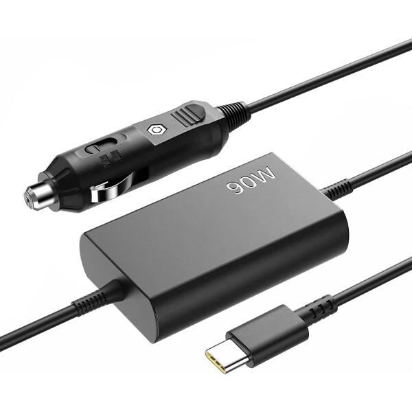 CYDERHOUSE CYD 90W USB C PD 車用充電器 MacBook, Dell用XPS, iPad用Pro, Galaxy ...