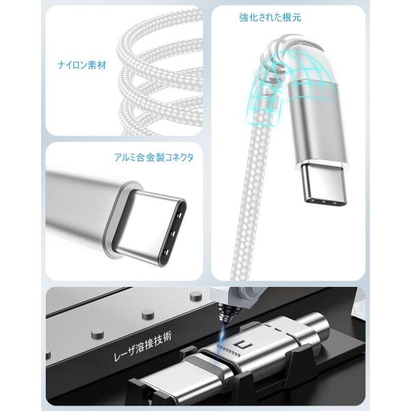 USBケーブル タイプC 1m USB Type Cケーブル 急速充電 A to C 充電器コード たいぷしー充電器 Andro : チャンス ...