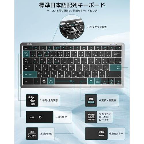 Ewin キーボード Bluetooth 収納可能のタッチパッド付き ipad 多 Ewin キーボード Bluetooth 収納可能のタッチパッド付き ipad 多