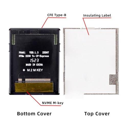 NFHK CFexpress Type-B - NVME 2230 メモリーカードキットケース CFE CFB NGFF M-Key アダプター XSカメラ対応 8K : チャンスAA ...