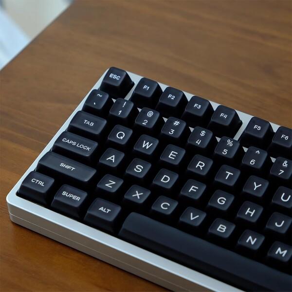 142 キー PBT ダブルショット SA キーキャップ半透明黒いキーキャップ セット フィット 61/64/87/104/10 : チャンスAA - 通販 - Yahoo!ショッピング