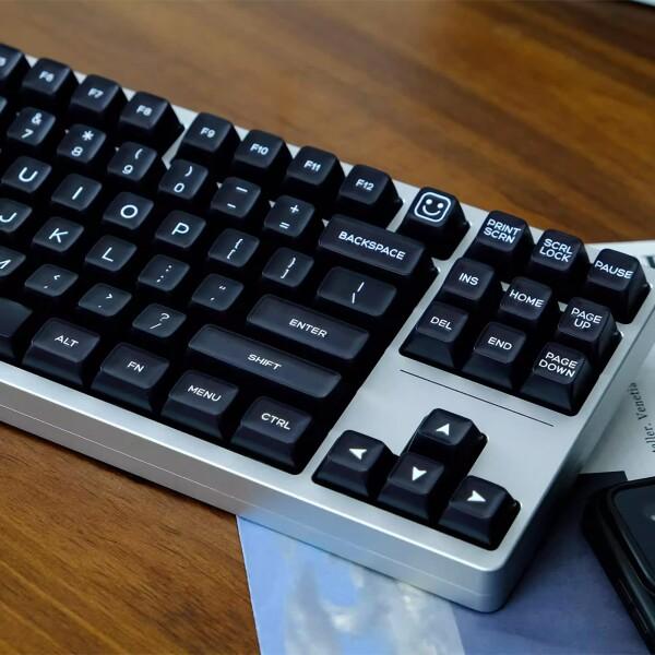 142 キー PBT ダブルショット SA キーキャップ半透明黒いキーキャップ セット フィット 61/64/87/104/10 : チャンスAA - 通販 - Yahoo!ショッピング