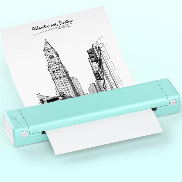 Itari M08F モバイルプリンター A4 ミニ携帯家庭用portable printer熱転写 プリンター 家庭用およ : チャンスAA - 通販 - Yahoo!ショッピング