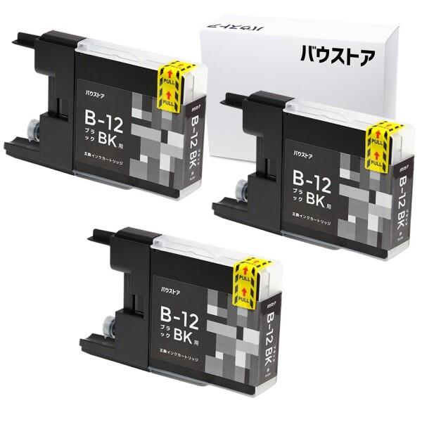 バウストア ブラザー brother LC12 ブラック 3個セット 互換インクカートリッジ : チャンスAA - 通販 - Yahoo!ショッピング