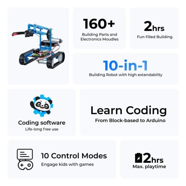 Makeblock mBot Ultimate ロボットアーム 10-in-1 STEM教育 DIYロボットキット Arduino C Python Raspberry Pi : チャンスAA ...