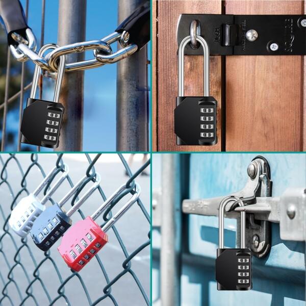 ZHEGE 南京錠 ダイヤル 鍵 日本語説明書 番号式 ダイヤル錠 屋外 学校 企業 倉庫 トランク 4 : チャンスAA - 通販 - Yahoo!ショッピング