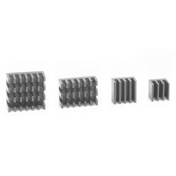 Fafeicy ヒートシンク Raspberry Pi 2/3/4 3B + 4B用 接着剤付き20個の 黒色アルミニウムヒート シ ...