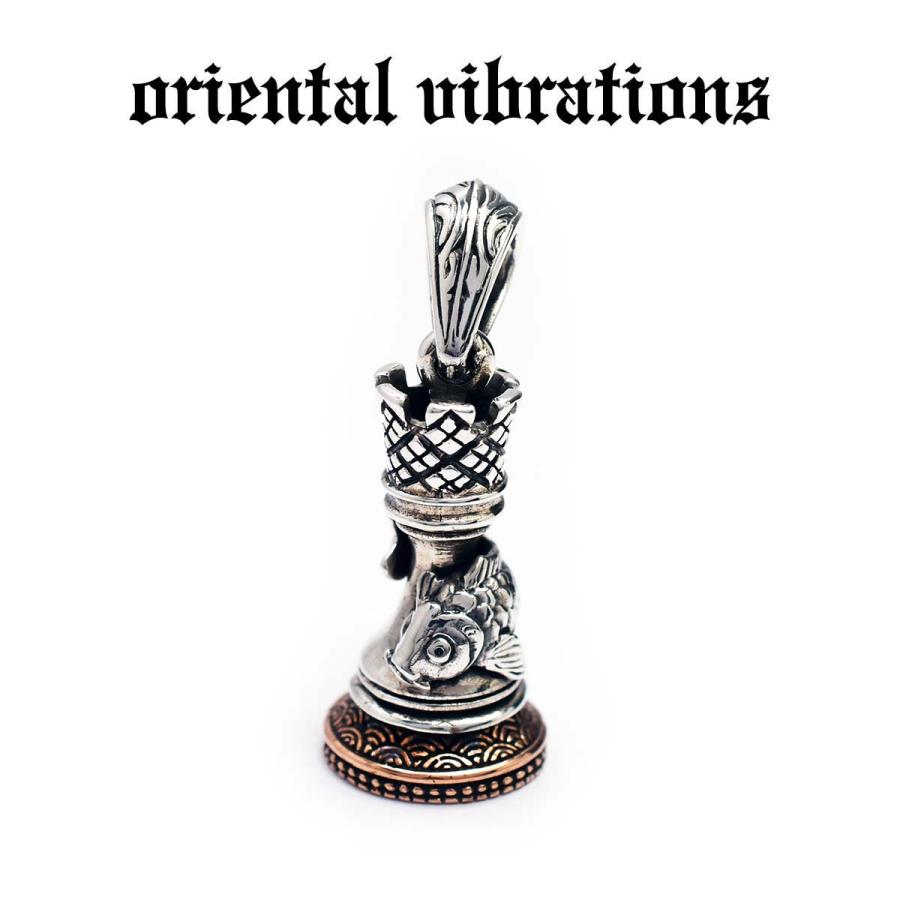 正規取扱店 oriental vibrations シルバーアクセサリー ペンダントトップ チェス 駒 ルーク 鯉 和柄 シルバー925 : CHAOS accessory - 通販 ...