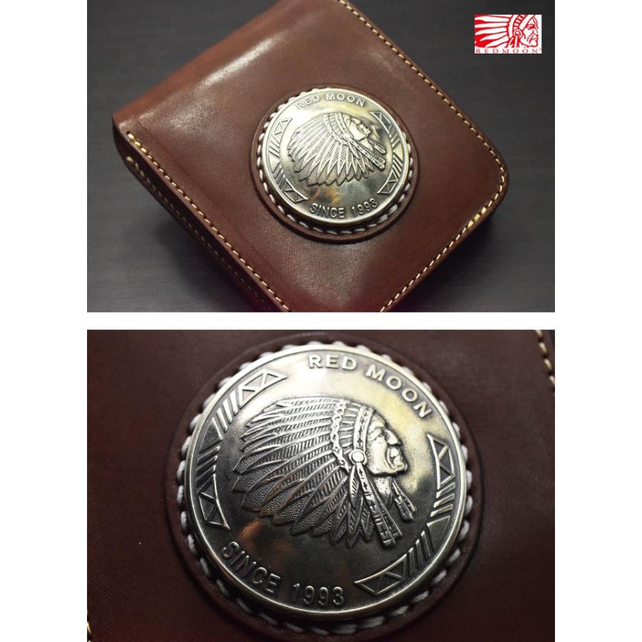 REDMOON レッドムーン 財布 長財布 二つ折り オリジナルコンチョ REDMOON レッドムーン 財布 長財布 二つ折り オリジナルコンチョ