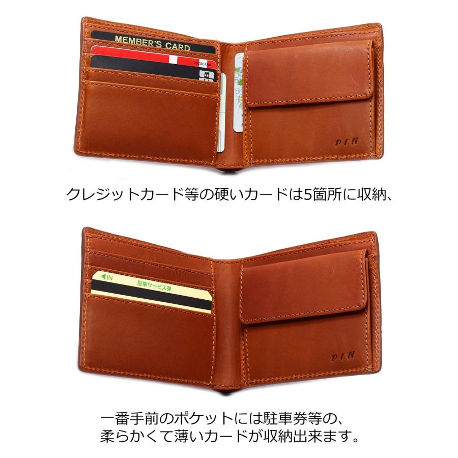 ハンドメイド カジュアル 革財布 財布 短財布 本革 二つ折り財布 コンパクト ショートウォレット PI-2883 ソルトアンドシュガー インドレザー : CHAOS accessory ...