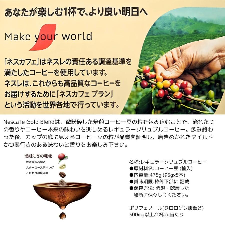ネスカフェ ゴールドブレンド 詰め替え用 エコ&システム 5本 237杯分 475g ゴールドブレンド瓶 ゴールドブレンドバリスタに詰め替え イ : CHAOYILIU - 通販 ...