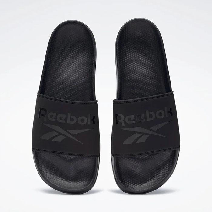Reebok リーボック メンズ シャワー ビーチ プール カジュアル サンダル フルゲーレ スライド 100038178 ブラック 黒 ...