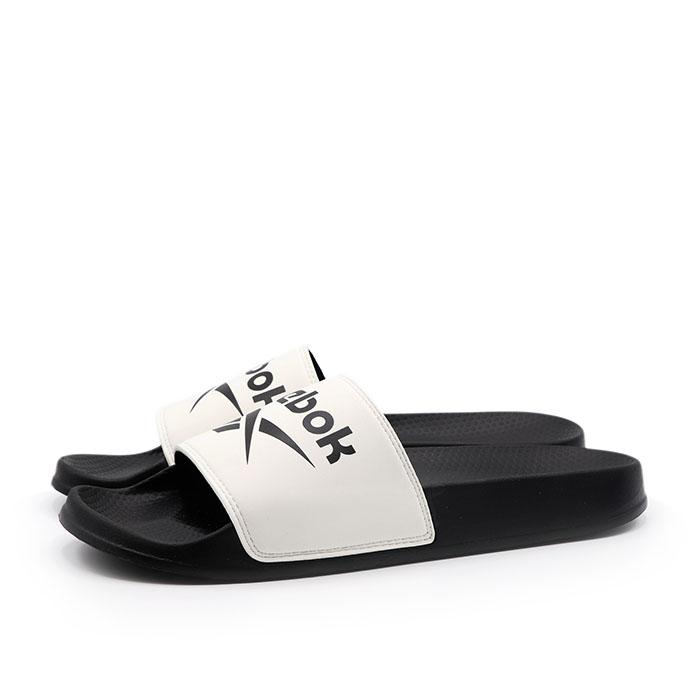 Reebok リーボック メンズ シャワー ビーチ プール カジュアル サンダル フルゲーレ スライド 100063274 ブラック ホワイト ...