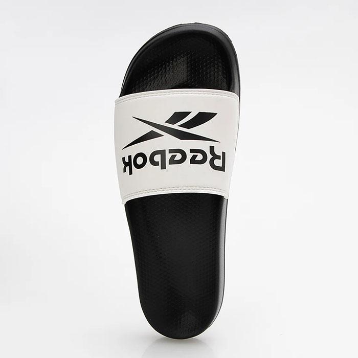 Reebok リーボック メンズ シャワー ビーチ プール カジュアル サンダル フルゲーレ スライド 100063274 ブラック ホワイト ...