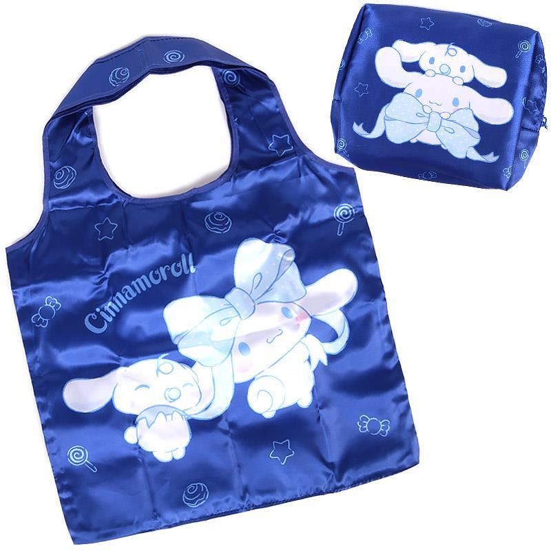 シナモロール エコバッグ ショッピングバッグ 折りたたみ 収納ポーチ付き サンリオ sanrio キャラクター : キューティーショップヤフー店 - 通販 - Yahoo!ショッピング