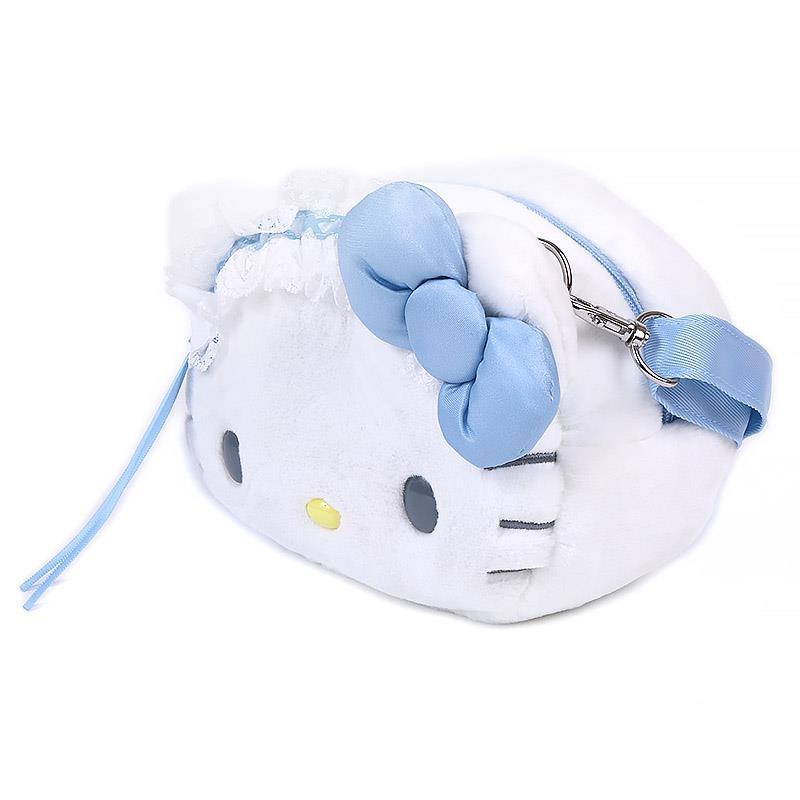ハローキティ フェイス形ポシェット ポーチ 2WAY ショルダーバッグ 水色デイズデザイン サンリオ sanrio :kt01-760471 ...