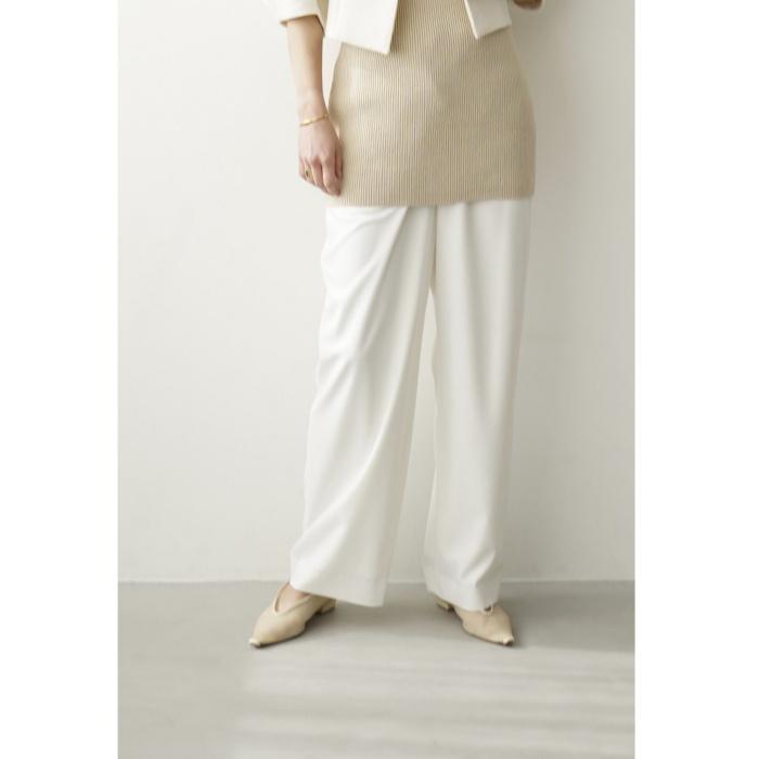 CLANE 正規商品 パンツ クラネ ベーシック タック BASIC TUCK PANTS ホワイト WHITE 2023春夏新作 : Charger.web-store - 通販 ...