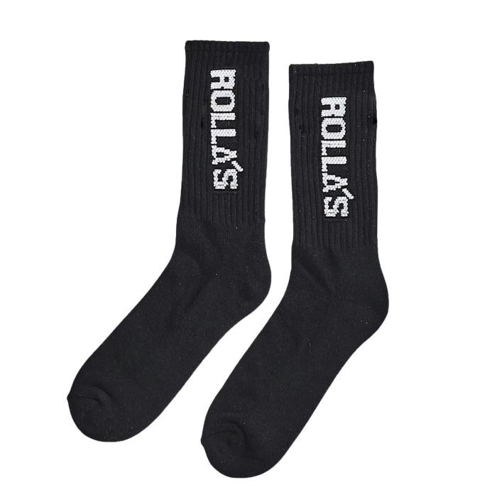 ローラス 靴下 ROLLAS オーガニック ロゴ ソックス ORGANIC LOGO SOCK ブラック BLACK 2023春夏新作 ...