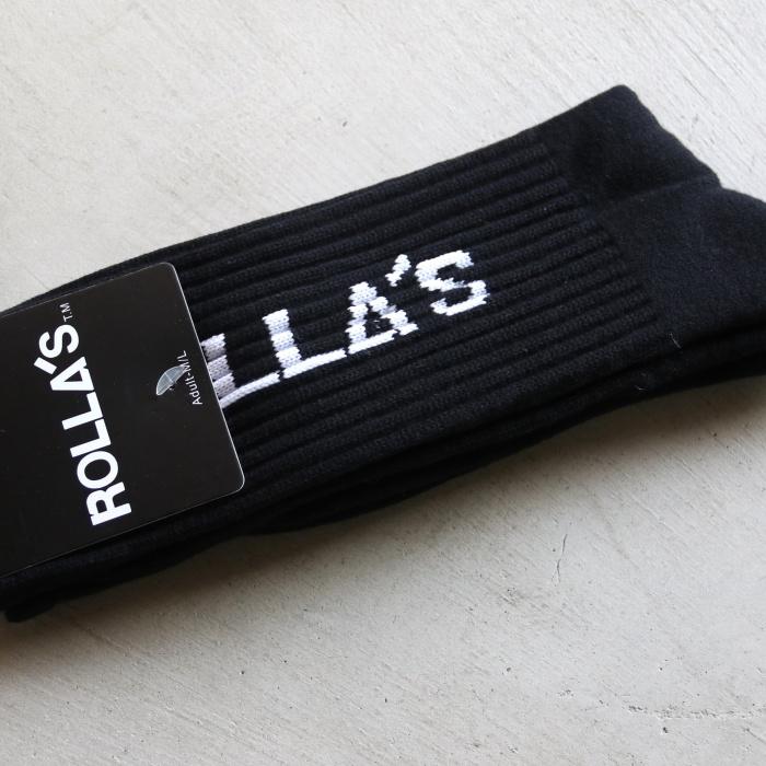 ローラス 靴下 ROLLAS オーガニック ロゴ ソックス ORGANIC LOGO SOCK ブラック BLACK 2023春夏新作 ...