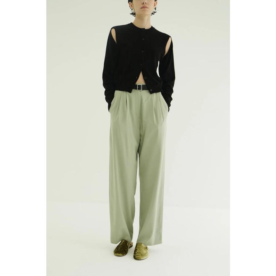 CLANE 正規商品 ボトムス クラネ ベーシック タック パンツ BASIC TUCK PANTS ミント/ブラック/ブラウン MINT/BLACK/BROWN 3色展開 2025秋冬新作 ...