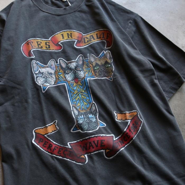 テス Tシャツ メンズ レディース ブヒ バンド ピグメント ビッグTシャツ タイプA BUHI BAND PIGMENT T-SHIRT ...