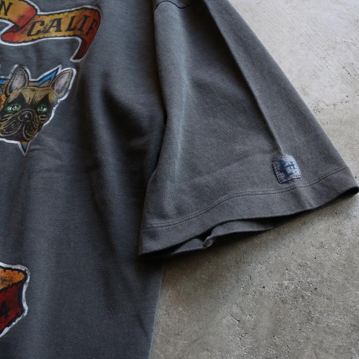 テス Tシャツ メンズ レディース ブヒ バンド ピグメント ビッグTシャツ タイプA BUHI BAND PIGMENT T-SHIRT ...