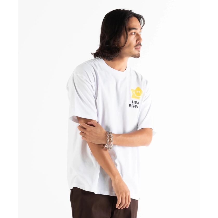 BEDWIN & THE HEARTBREAKERS トップス 正規販売 半袖 星 グラフィック Tシャツ S/S PRINTED TEE "SPECTOR" ホワイト WHITE 2025 ...