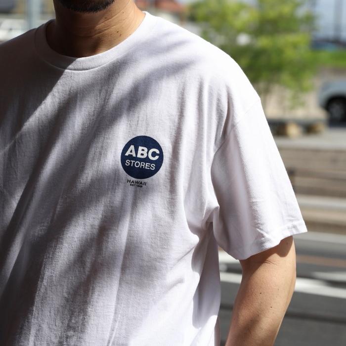 ABCストア ハワイ Hawaii ABC STORES 正規品 ユニセックス クラシック Tシャツ ホワイト/ネイビー/杢ブルー ...