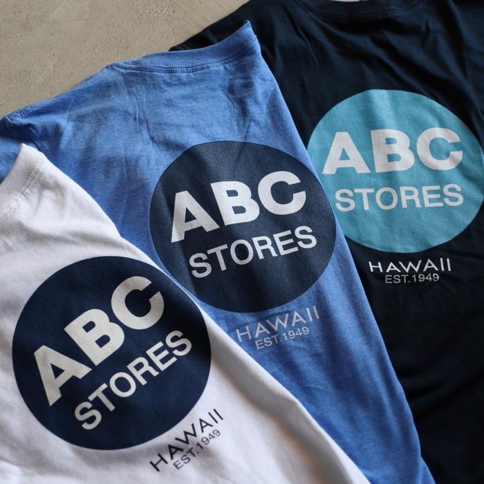 ABCストア ハワイ Hawaii ABC STORES 正規品 ユニセックス クラシック Tシャツ ホワイト/ネイビー/杢ブルー : Charger.web-store - 通販 ...
