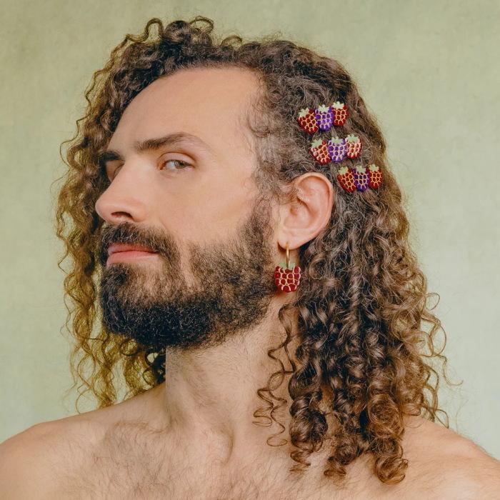 ククシュゼット 正規商品 アクセ ピン クリップ フルーツ かわいい ギフト フランス Coucou Suzette ベリー ヘア Berries Hair Clip パープル Purple ...