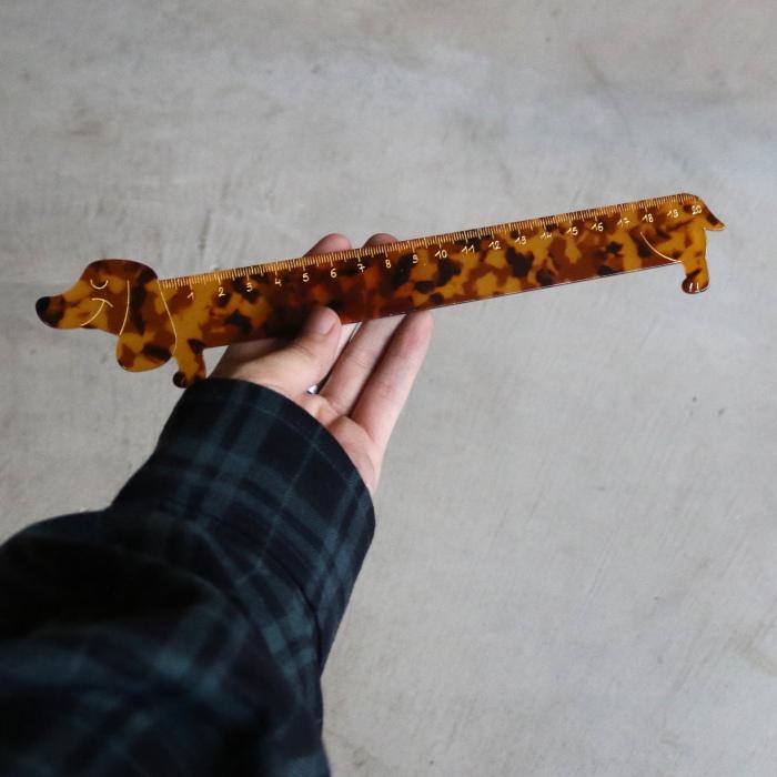 ククシュゼット 正規商品 定規 文房具 かわいい 犬 フランス お洒落 レア Coucou Suzette ダックスフンド Dachshund ...