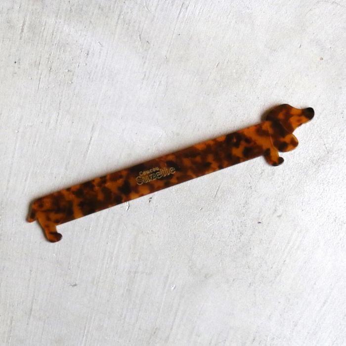 ククシュゼット 正規商品 定規 文房具 かわいい 犬 フランス お洒落 レア Coucou Suzette ダックスフンド Dachshund ...
