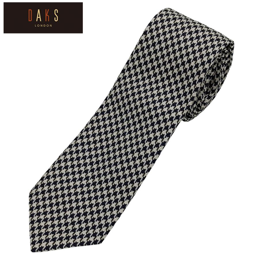 DAKS ダックス ジャガードネクタイ 8cm幅 千鳥格子 ネイビー ギフト プレゼント ビジネス 入社 父の日 社会人 : シャリオット - 通販 - Yahoo!ショッピング