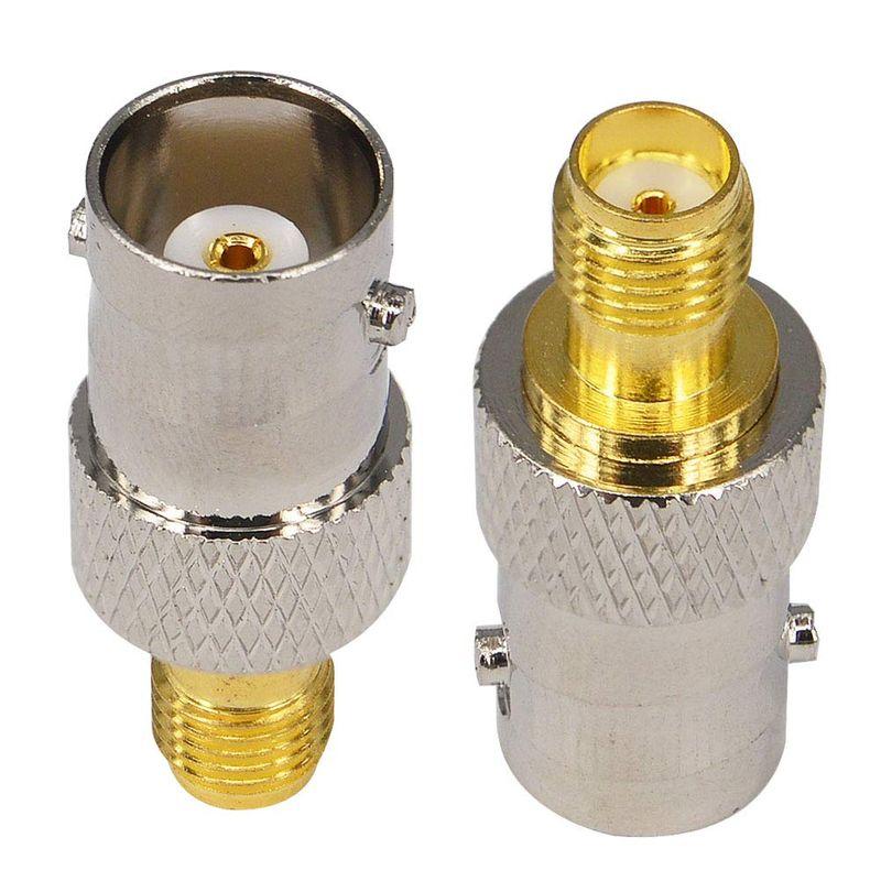 leeyovk BNC - SMA 変換コネクタ BNC メス - SMA メス アダプタ SMA-J から BNC-J 同軸変換アダプタ :20240128200211-00148:北谷 ...