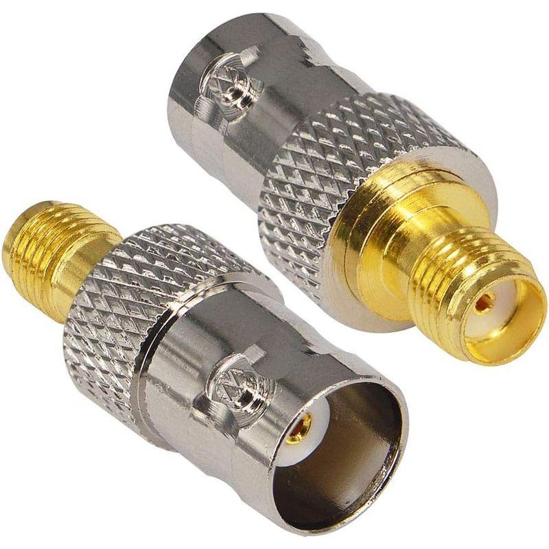 leeyovk BNC - SMA 変換コネクタ BNC メス - SMA メス アダプタ SMA-J から BNC-J 同軸変換アダプタ :20240128200211-00148:北谷 ...