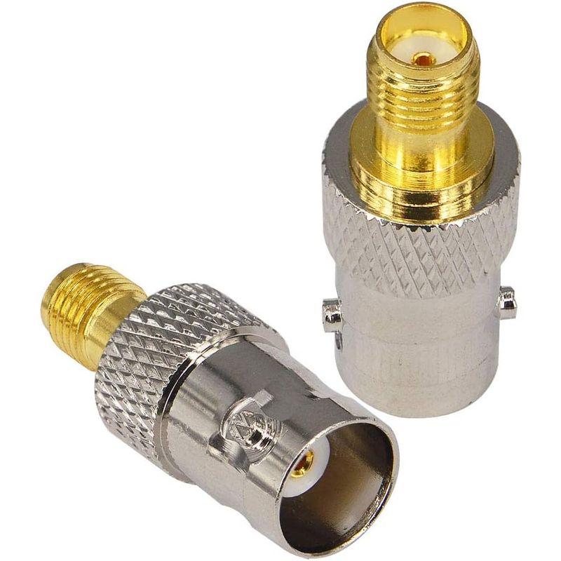 leeyovk BNC - SMA 変換コネクタ BNC メス - SMA メス アダプタ SMA-J から BNC-J 同軸変換アダプタ :20240128200211-00148:北谷 ...