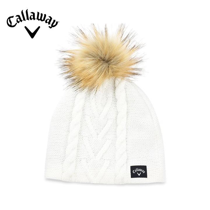 Callaway（キャロウェイ） ゴルフ レディース ポンポンビーニー ニット帽 ホワイト : Cheek by Jowl Yahoo!店 - 通販 - Yahoo!ショッピング