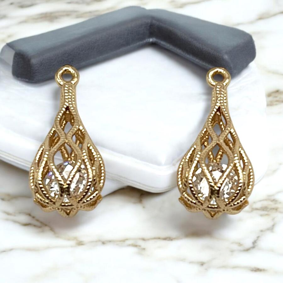 チャーム 立体ボール しずく 2個 金具 銅 アクセサリー ピアス パーツ ゴールド ハンドメイド 手芸 材料 pt-2603 : 手芸材料ヘアアクセのCHOUETTE - 通販 ...