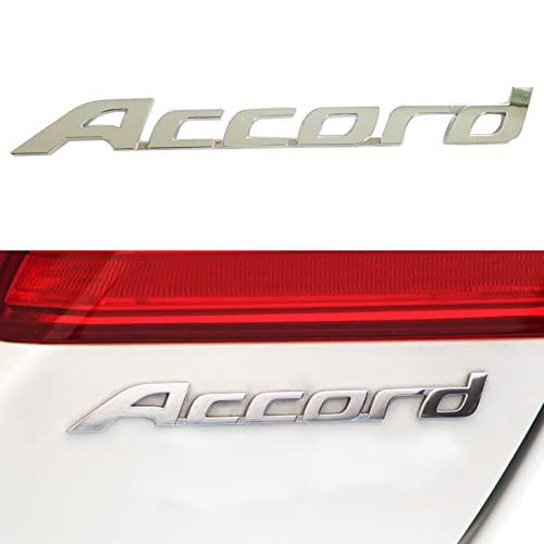 ENPLOY 1パックフィットアコード交換用3 Dアコステッカーエンブレム後ろトランククロームバッジバックサイン (シルバー ...