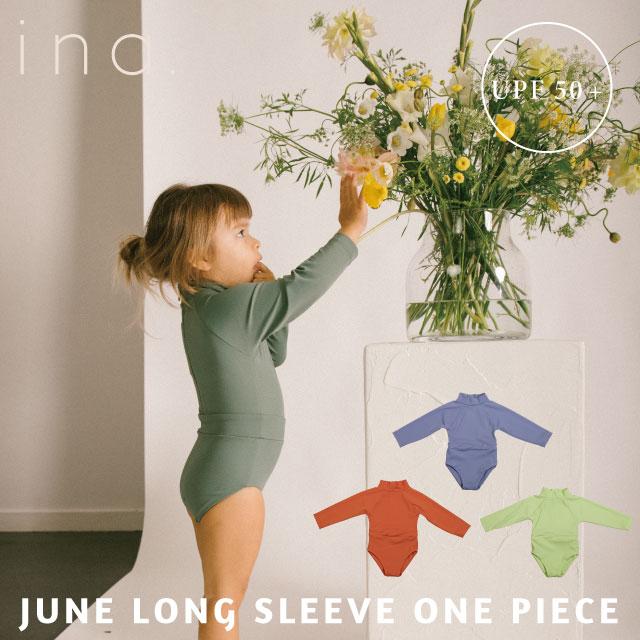 水着子供 ワンピース | inaswim イナスイム 長袖 スイムウェア june long sleeve UVカット紫外線対策 SPF50 ...
