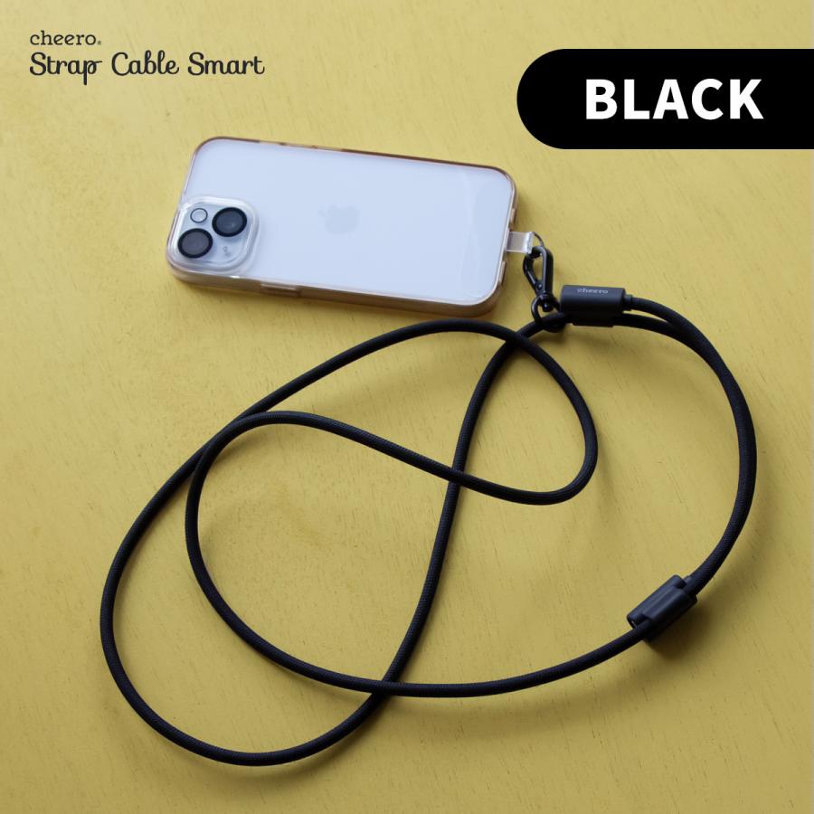 充電ケーブル タイプC USB-C スマホストラップ ショルダーストラップ iPhone Android 急速充電 cheero Strap Cable Smart : cheero mart ...