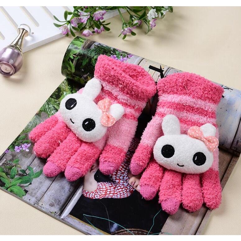 立体的なパンダが可愛いい スマホ対応 パンダ ニット手袋 女性用 フリーサイズ : キンコウヤ - 通販 - Yahoo!ショッピング